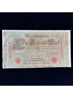 Art | Antique Banknote 191 Germany 1000 Mark Imperial German Empire Old ...
